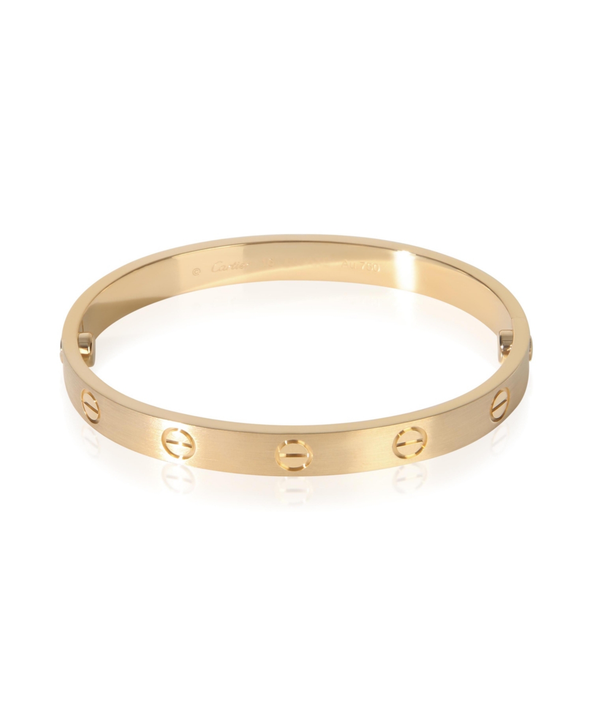 Click here for Pre-Owned Cartier Yellow Gold Brushed Finished Lov... prices