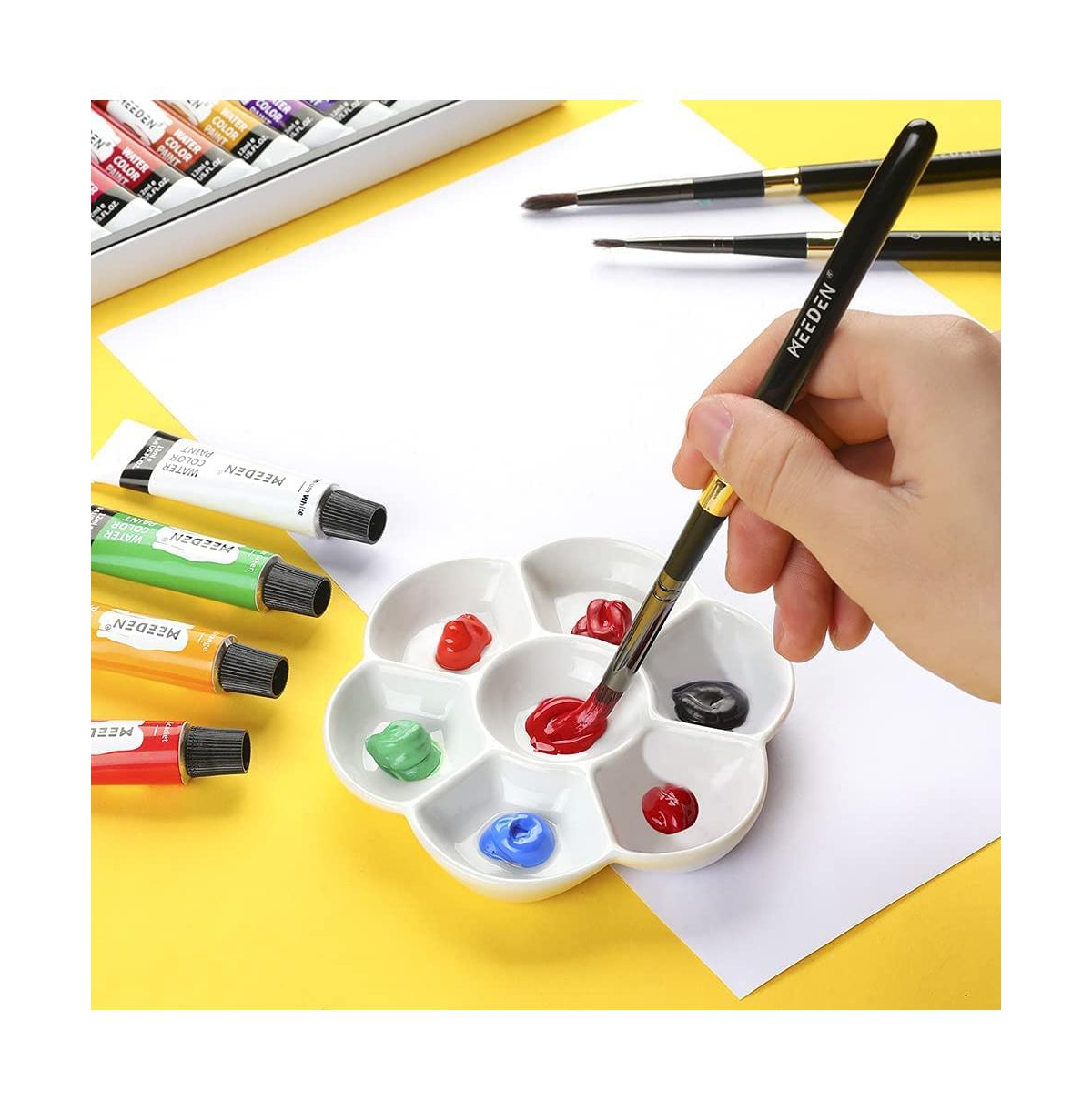 Click here for Meeden 7-Well Studio Porcelain Paint Palette Tray... prices
