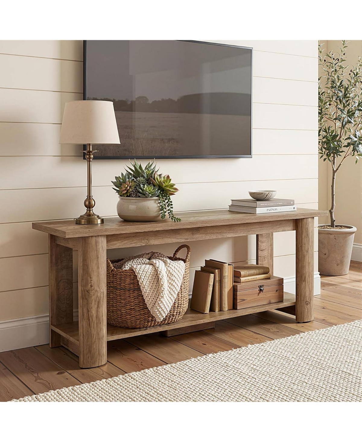 Click here for Tribesigns Stand for 65 Inch Tv  Farmhouse Enterta... prices