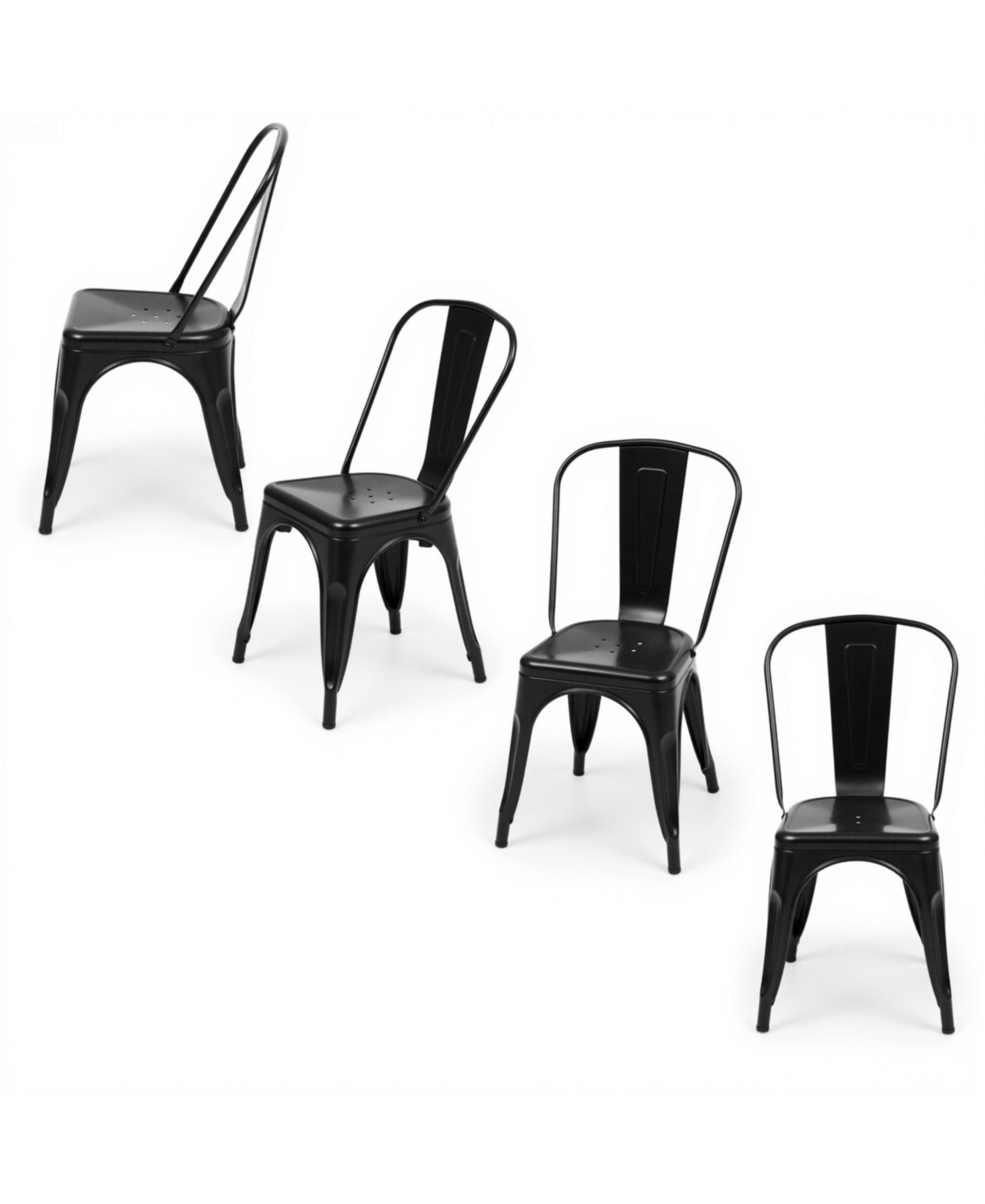 Click here for Yiortwo Metal Dining Chairs Set of 4  Stackable In... prices