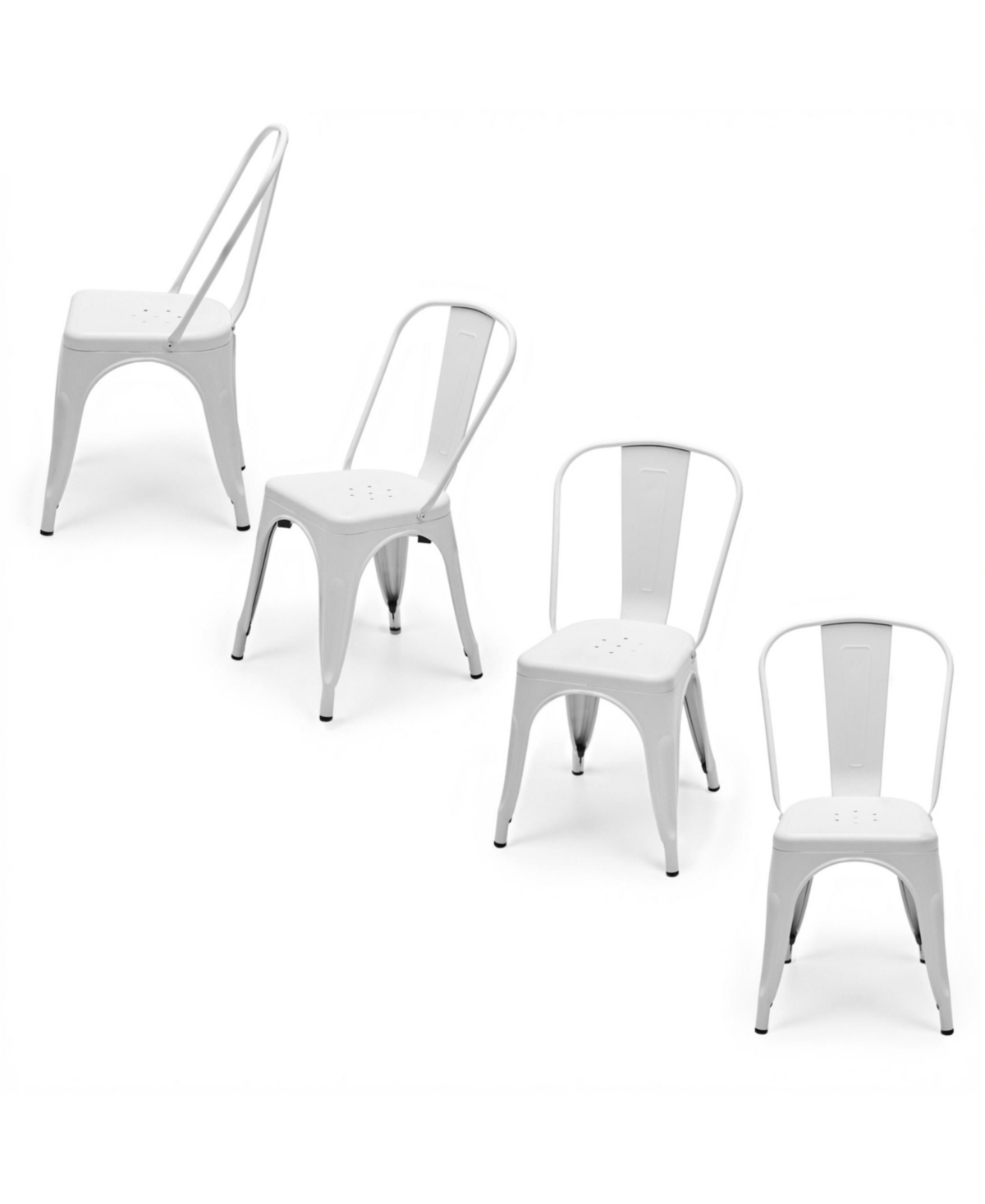 Click here for Yiortwo Metal Dining Chairs Set of 4  Stackable In... prices