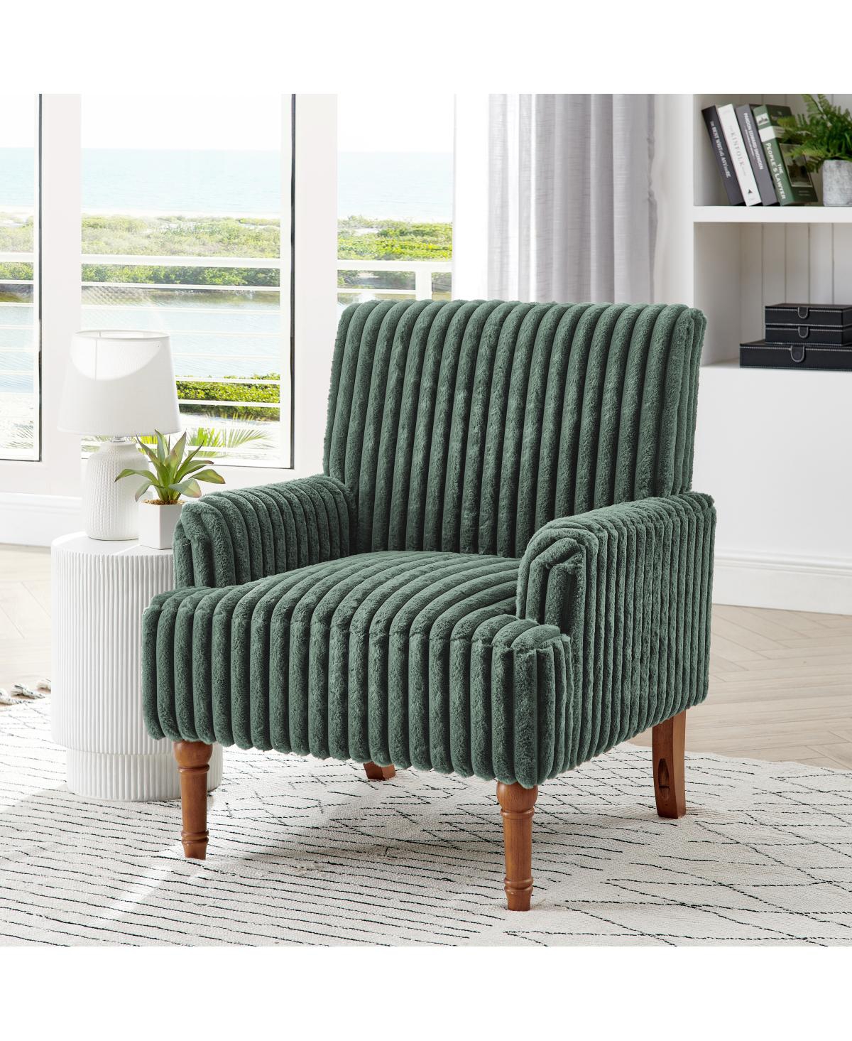 Click here for Streamdale Furniture Corduroy Accent Chair with Wo... prices