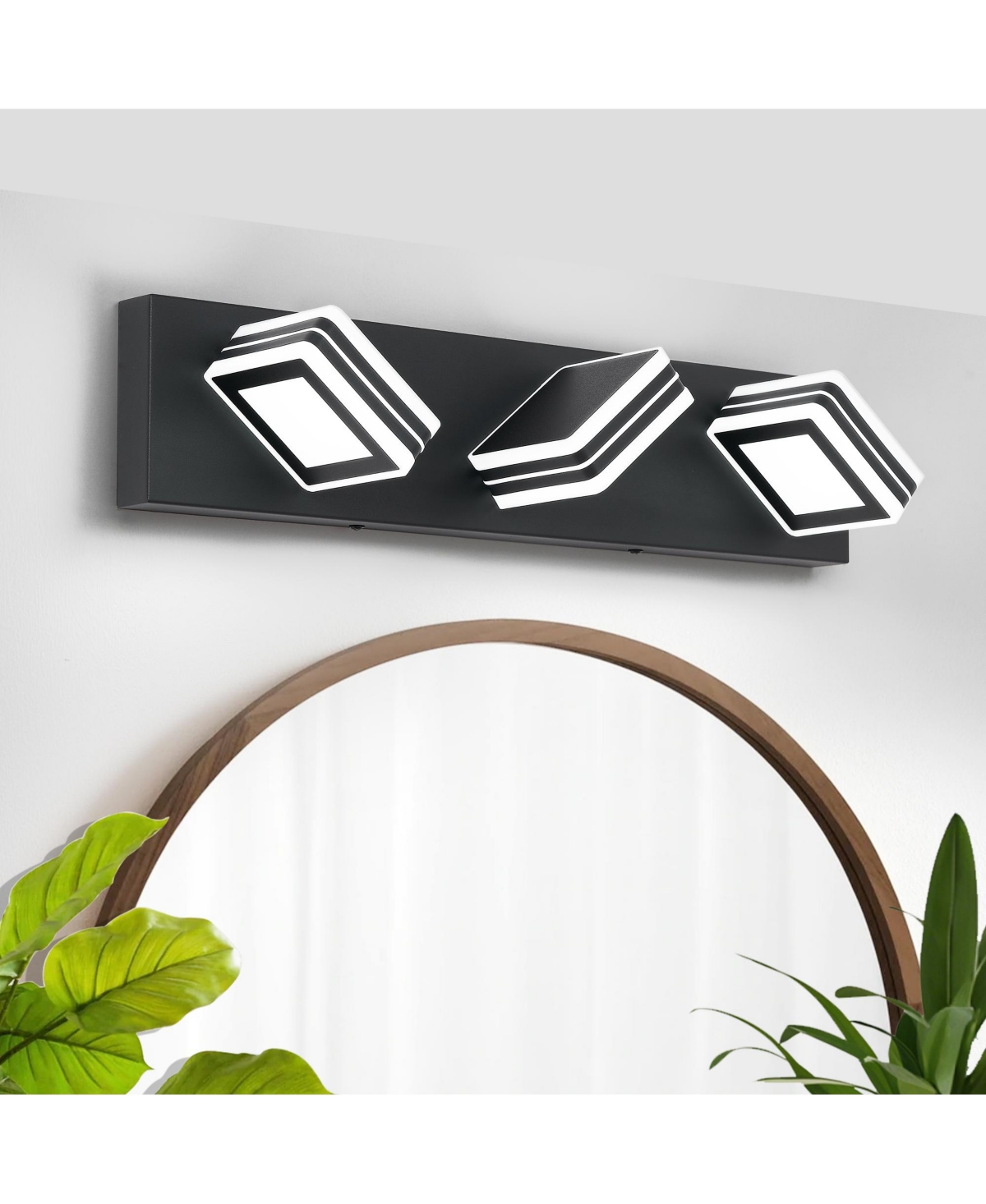 Click here for Busdays Matte Black Vanity Light Fixture 3 Lights... prices