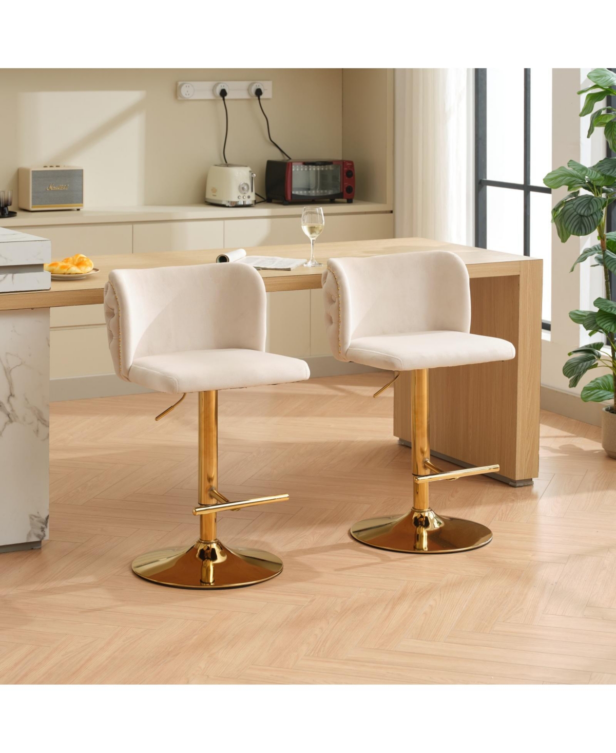 Click here for Clihome Swivel Barstools Adjusatble Seat Height Wi... prices