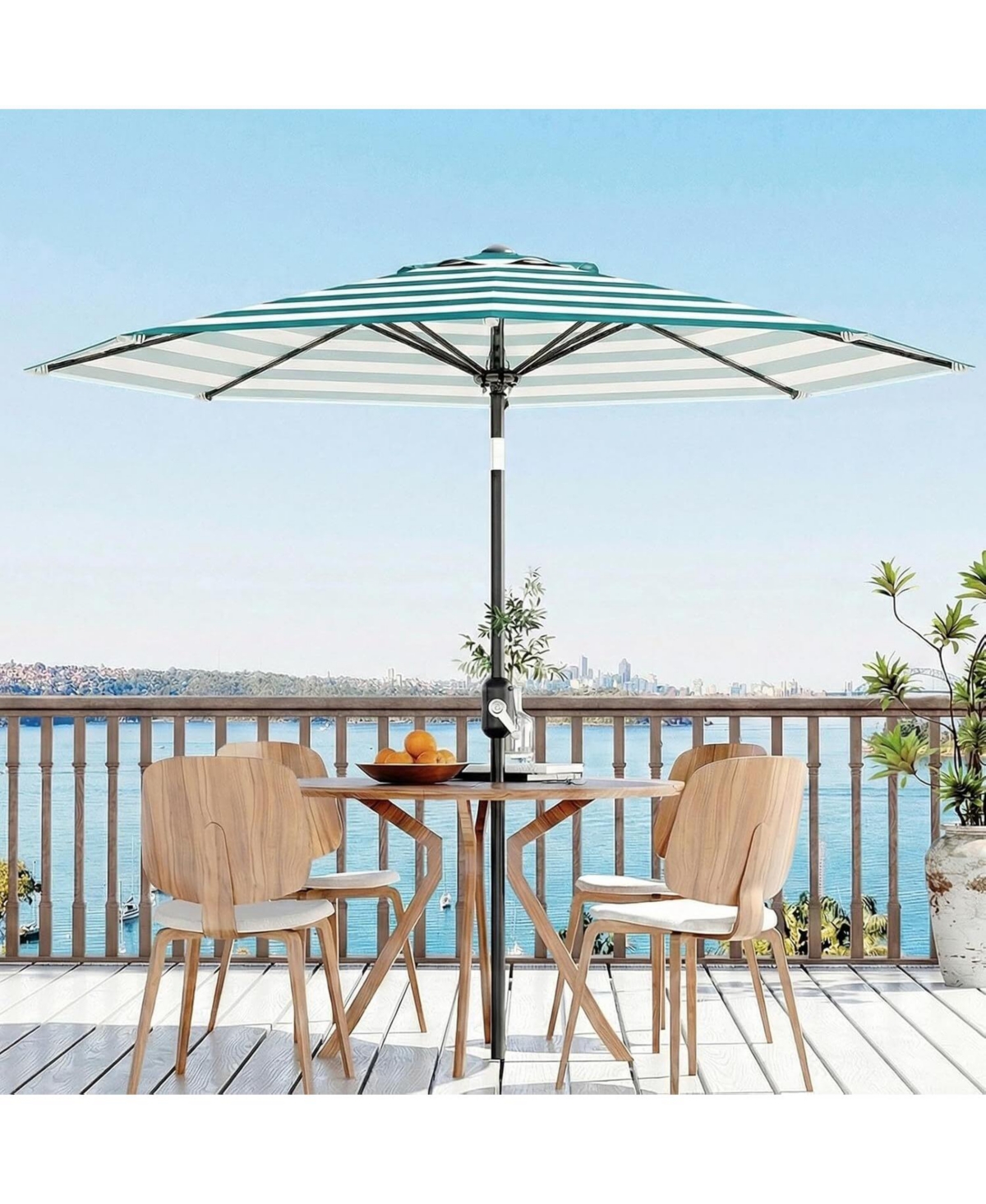 Click here for gaomon Outdoor Stripe Outdoor Patio Umbrella  Uv P... prices
