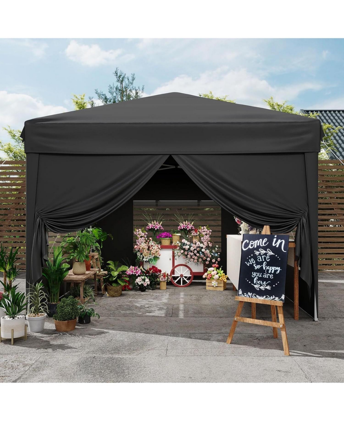 Click here for gaomon Outdoor Pop Up Tent Canopy with 4 Sidewalls... prices