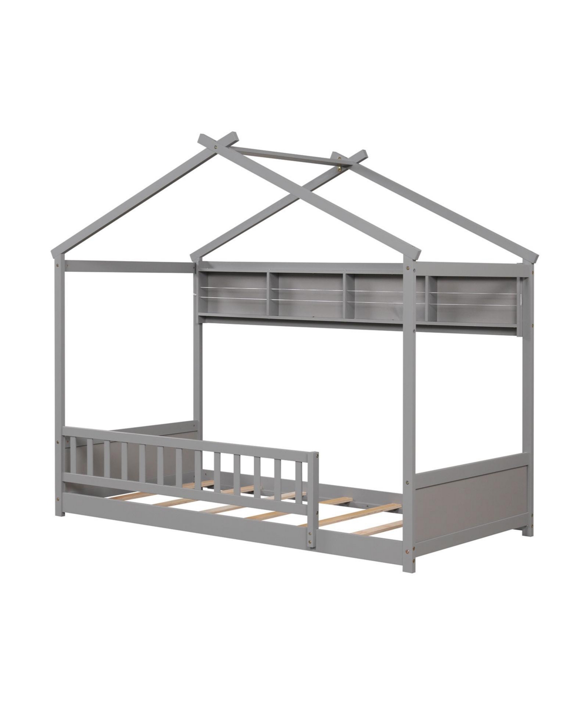 Click here for Slickblue Twin Size Kids House Bed with Shelf and... prices