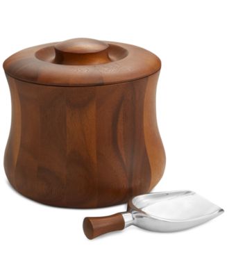 Nambé 3-Pc. Nara Lidded Ice Bucket & Shovel Scoop Set - Macy's