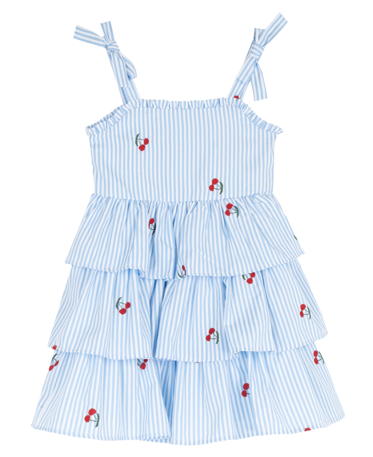 Click here for Rare Editions Girls 2-6X Seersucker Gingham Cherry... prices