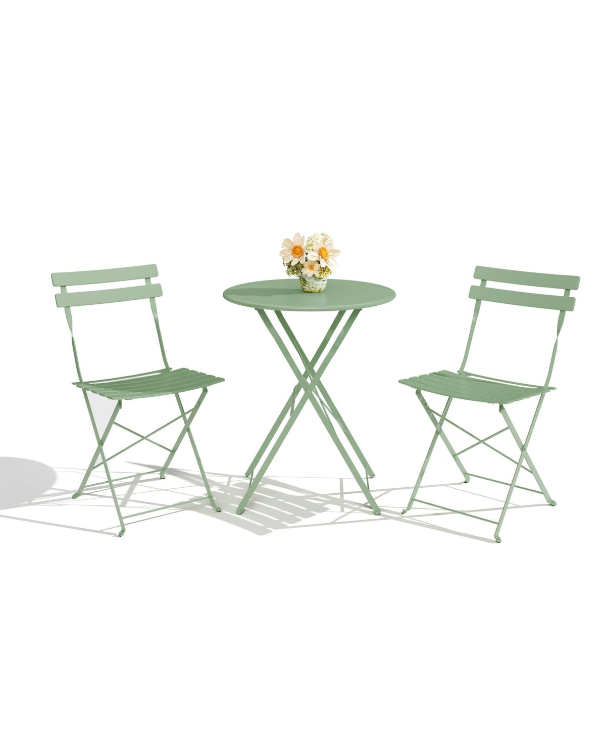Click here for homfan 3-Piece Folding Bistro Set with 1 Table and... prices