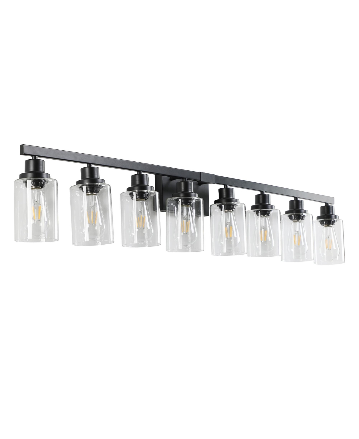 Click here for Busdays 51 Inch 8 Light Vanity Light with Clear Gl... prices