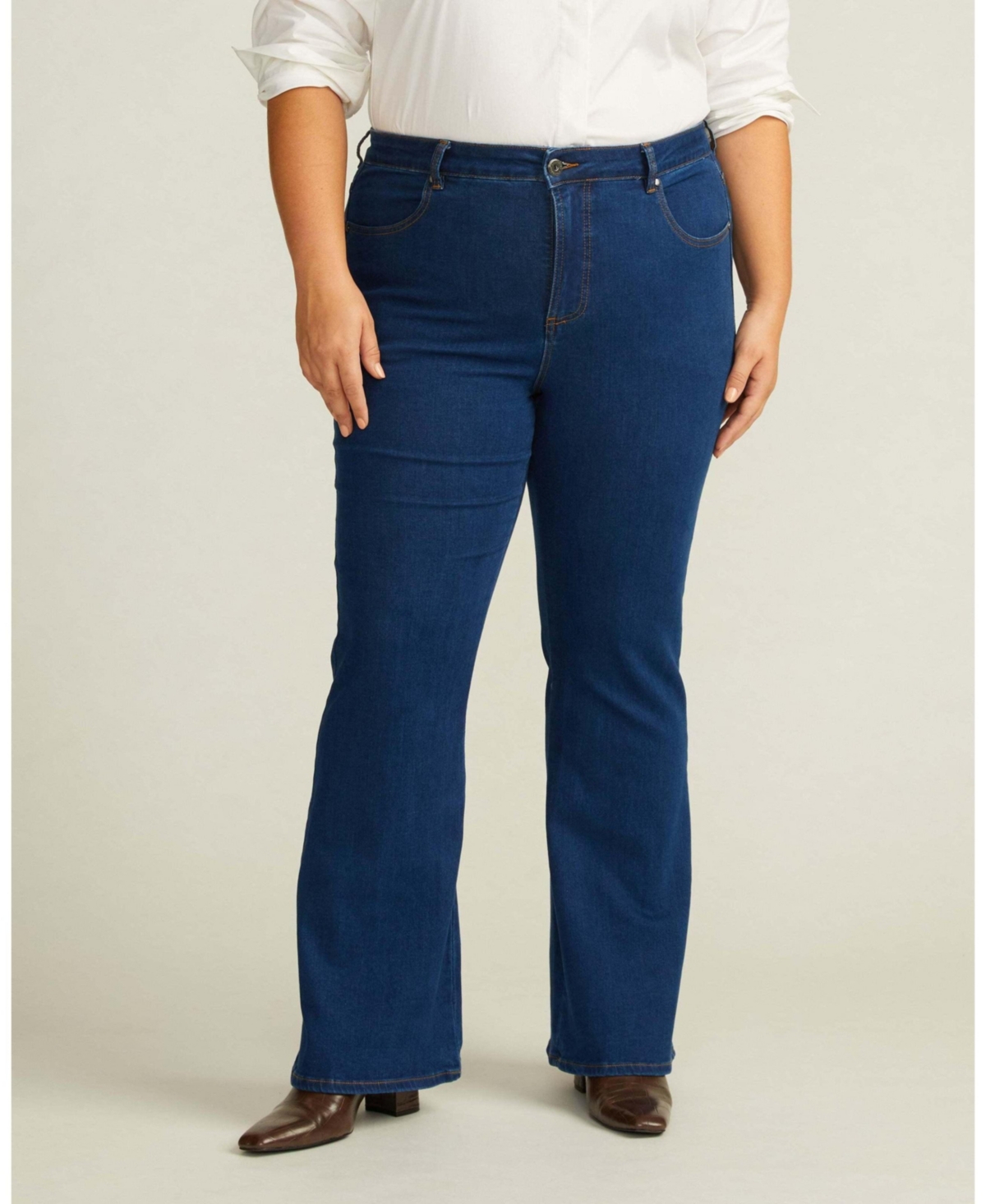 Click here for Universal Standard Womens Farrah High Rise Flared... prices