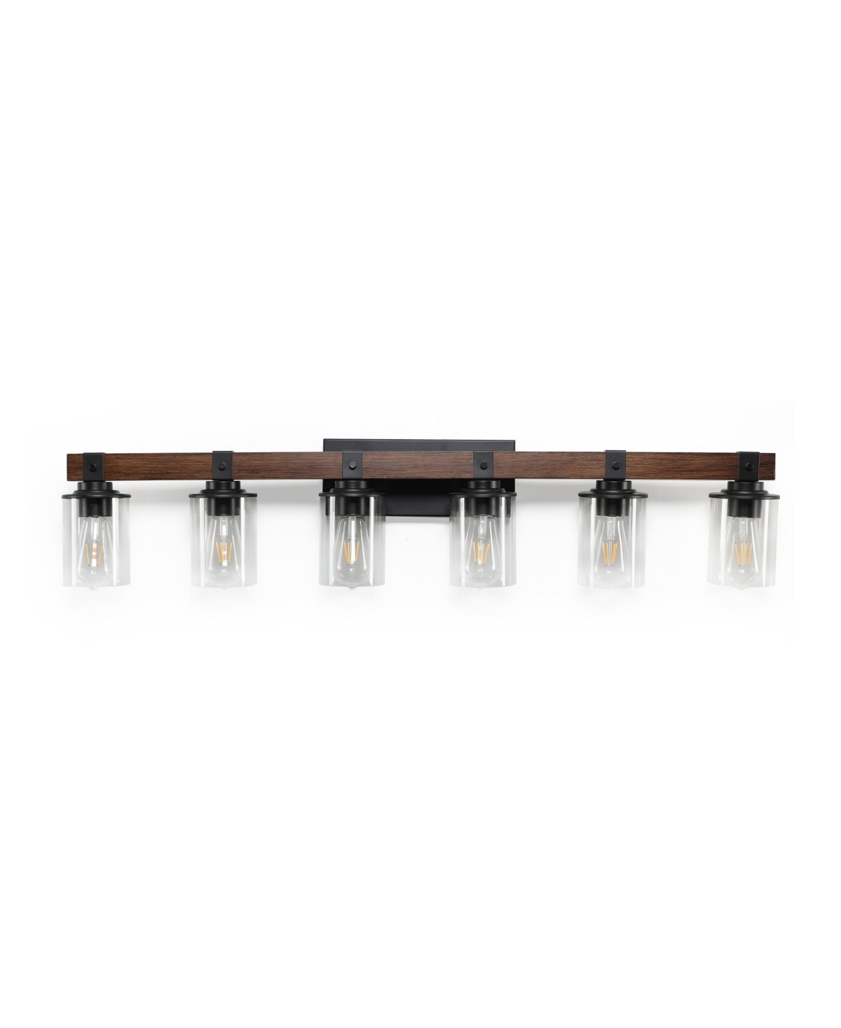 Click here for Busdays 42 Inch Rustic 6 Light Vanity Light Indust... prices