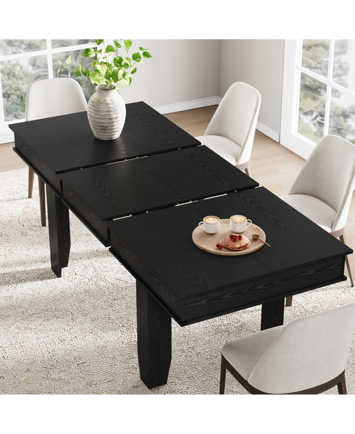 Click here for homfan Extendable Dining Table for 6-10  Farmhouse... prices