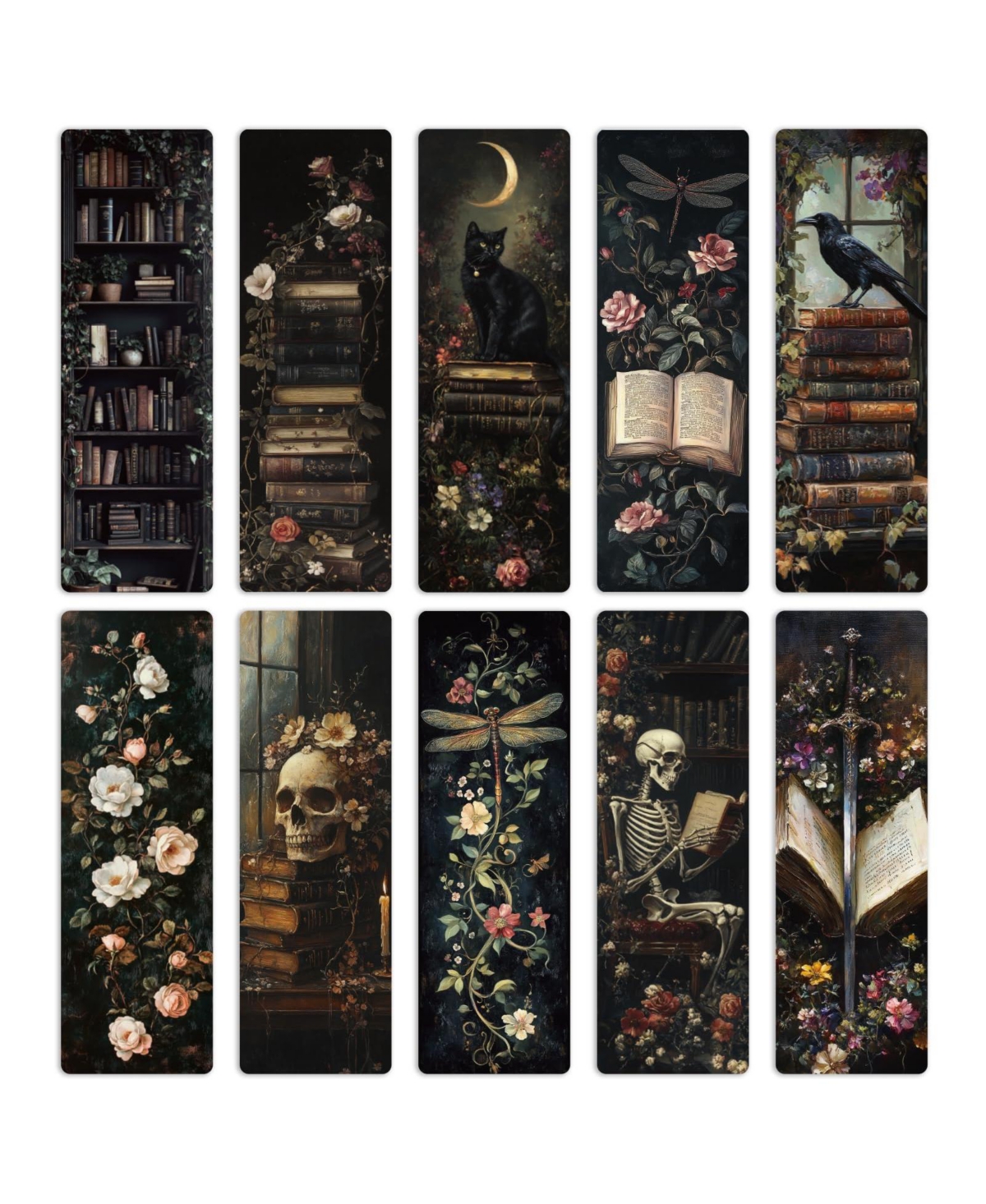 Click here for Gnuadz Gothic Dark Academia Bookmarks Vintage Flow... prices