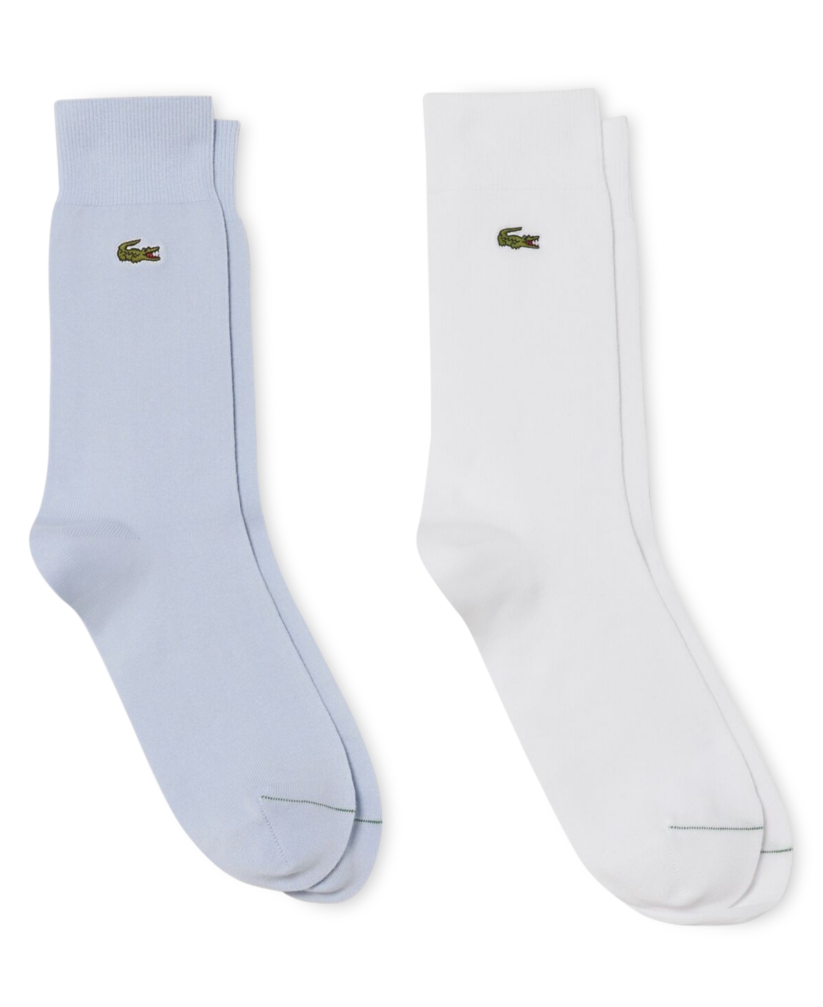 Click here for Lacoste Mens High Height Crew Socks  2-Pack - Whit... prices