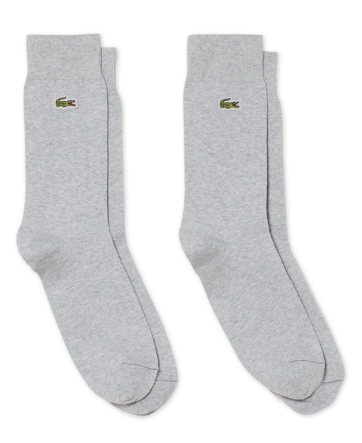 Click here for Lacoste Mens High Height Crew Socks  2-Pack - Silv... prices
