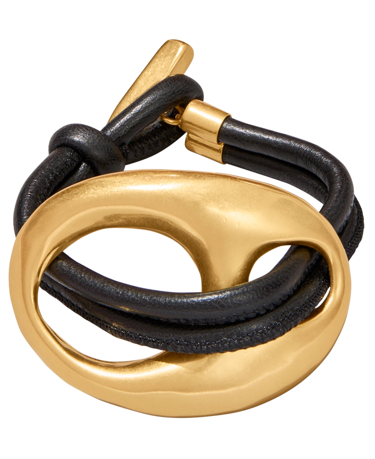 Click here for Donna Karan New York 24k Gold-Plated Mariner Leath... prices
