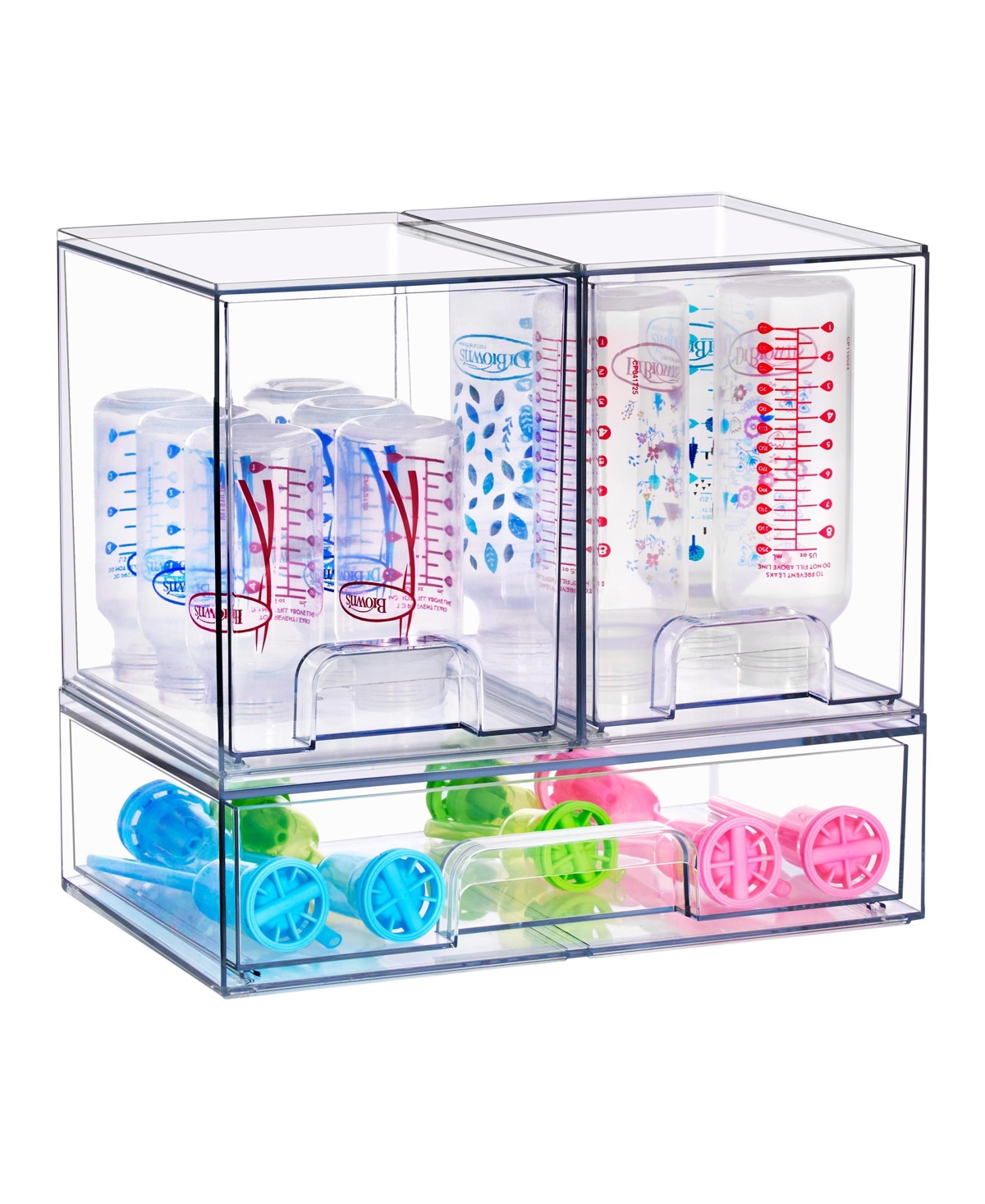 Click here for Sorbus 3 Piece Set Clear Stackable Pull-Out Storag... prices