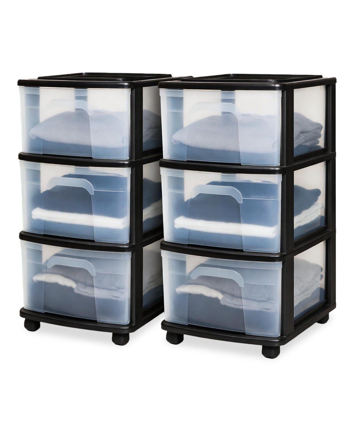 Click here for Homz Plastic 3 Drawer Medium Storage Tower  Clear... prices