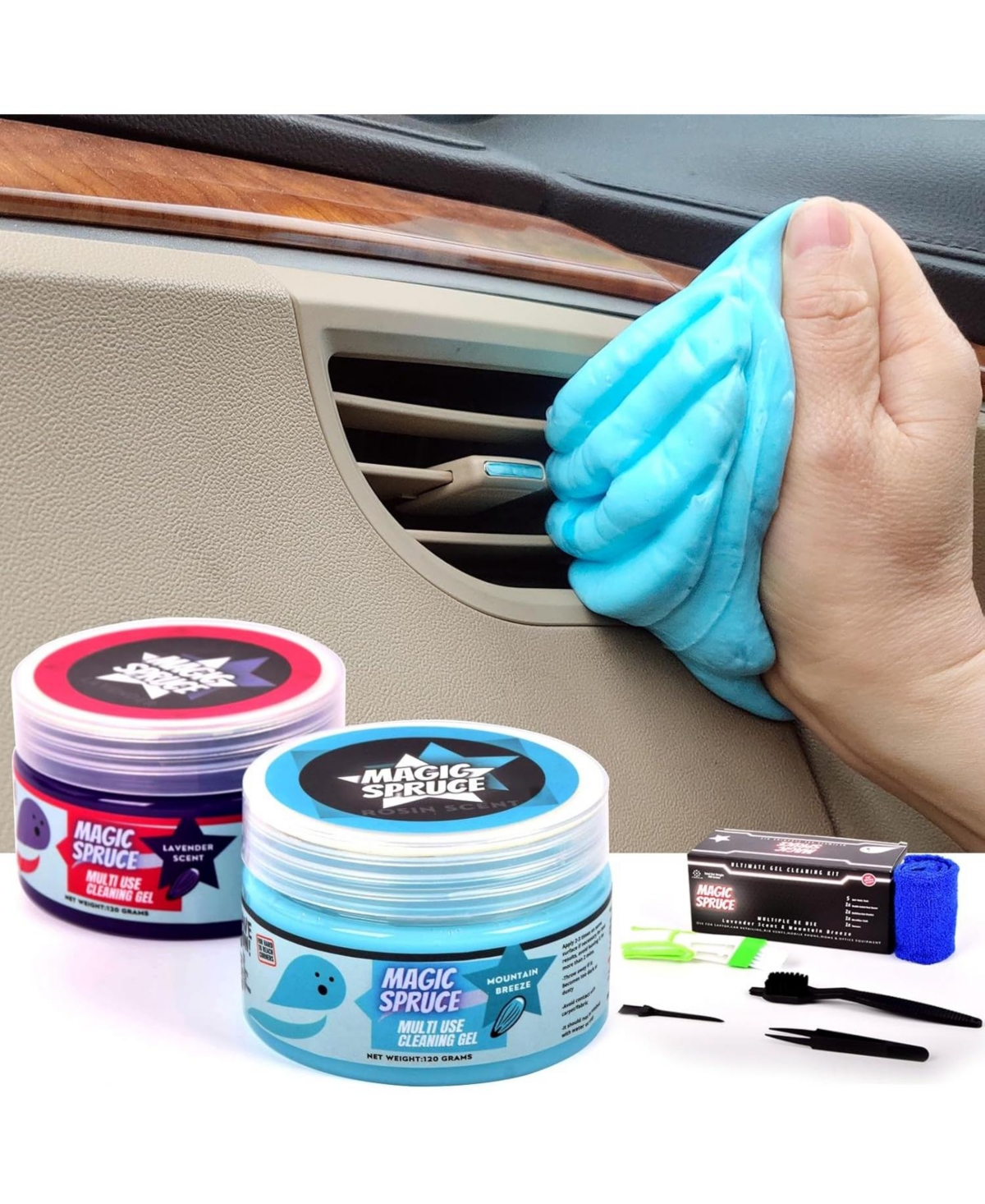 Click here for ToysButtyMAGIC Spruce Car Cleaning Gel 2 Pack Car... prices