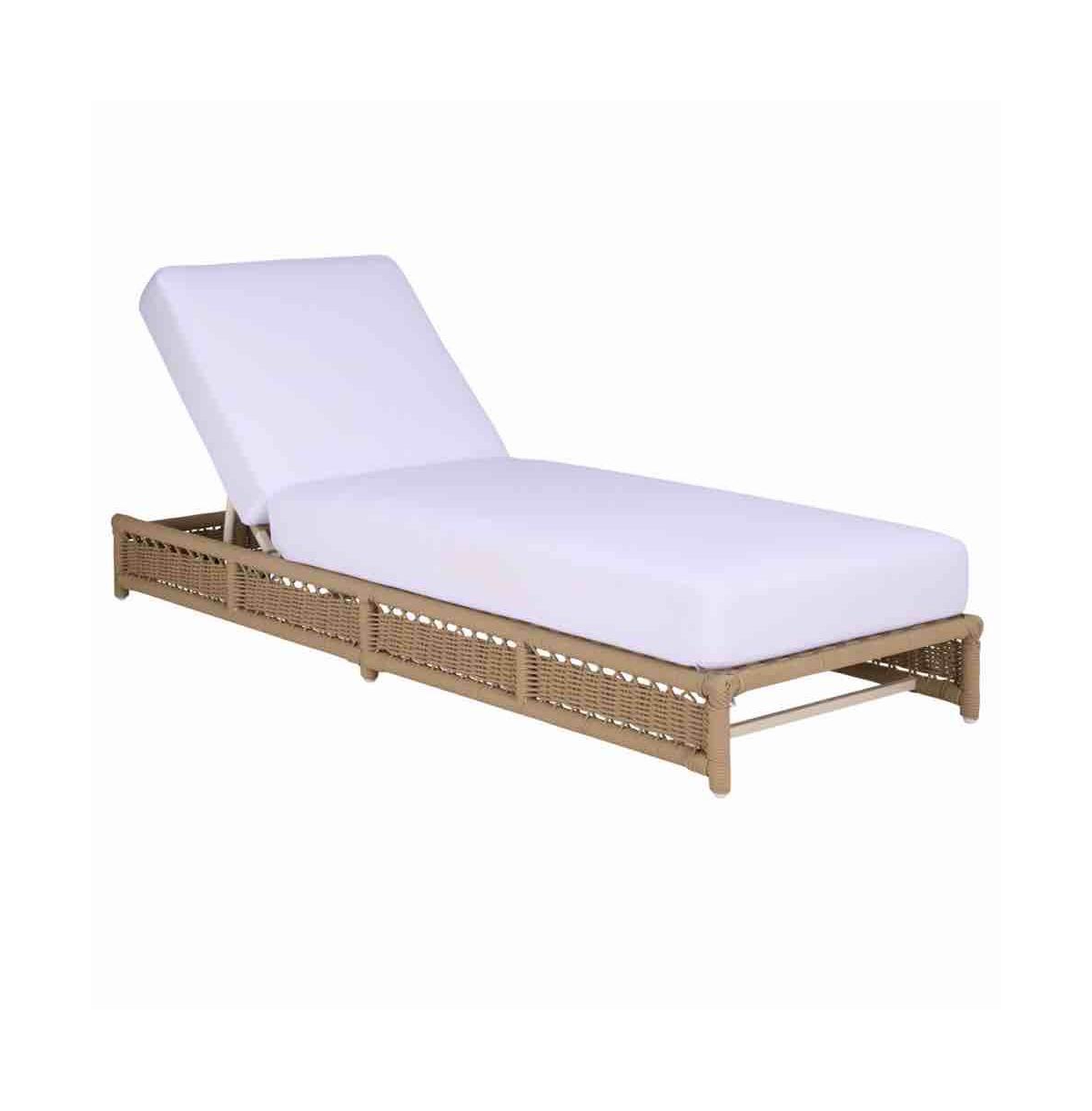 Click here for Augusta Home Callan Chaise Lounger - Tan/white prices