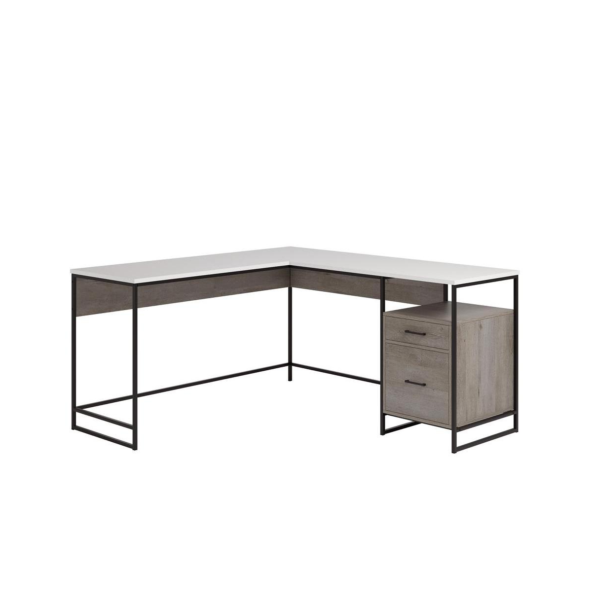 Click here for Sauder Tremont Row L Desk  Mystic Oak finish - Mys... prices
