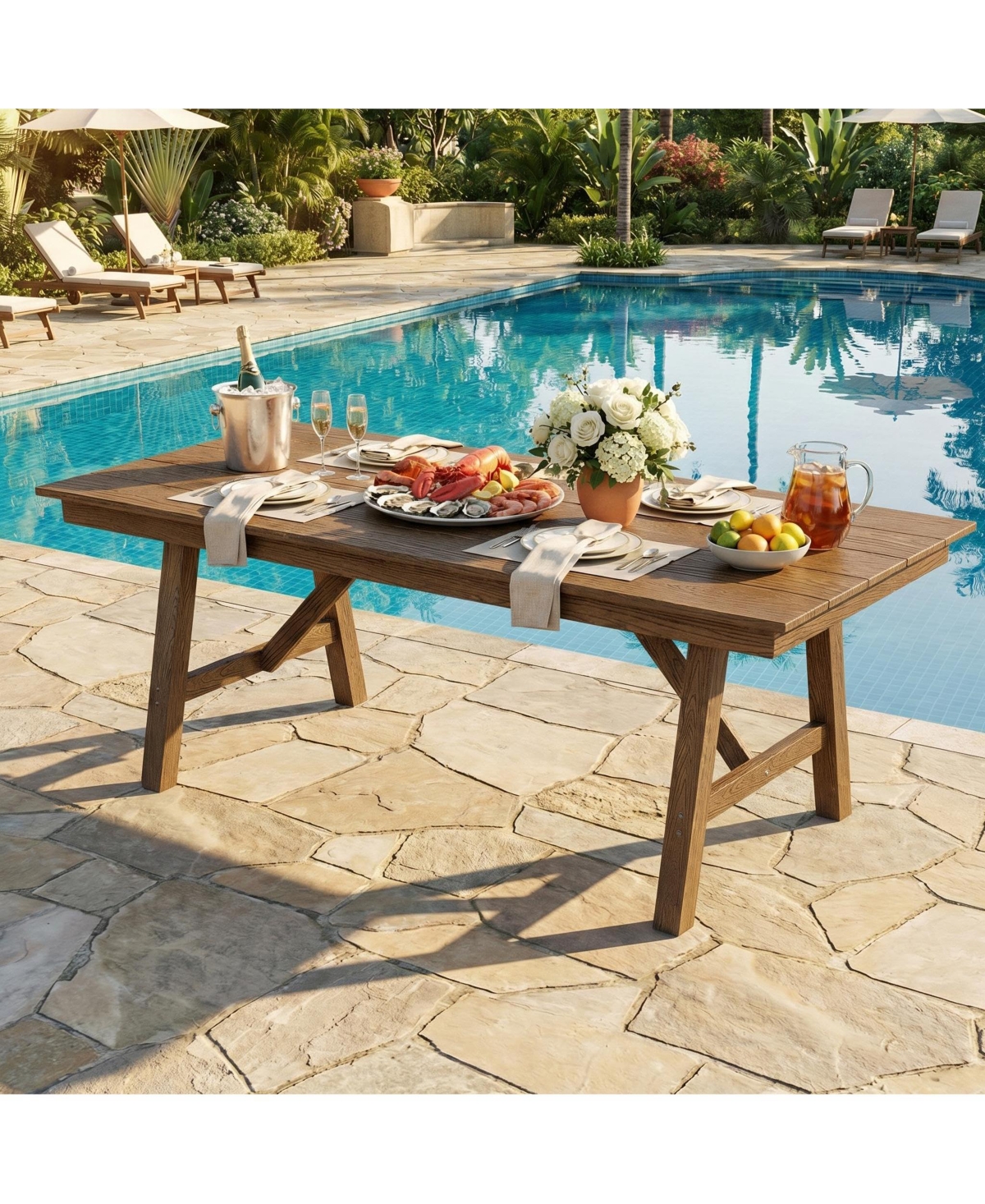 Click here for GarveeLife Outdoor Dining Table Set for 6  7-Piece... prices
