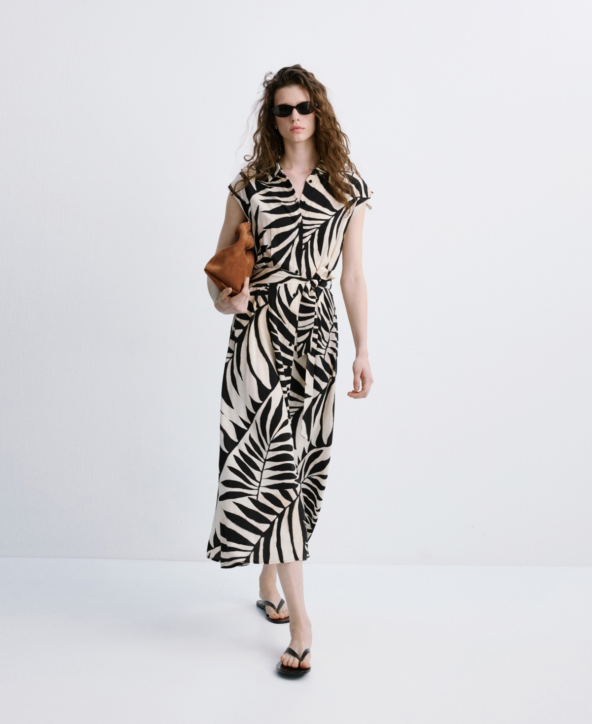 Click here for Mango Womens Printed Shirt Dress - Black prices
