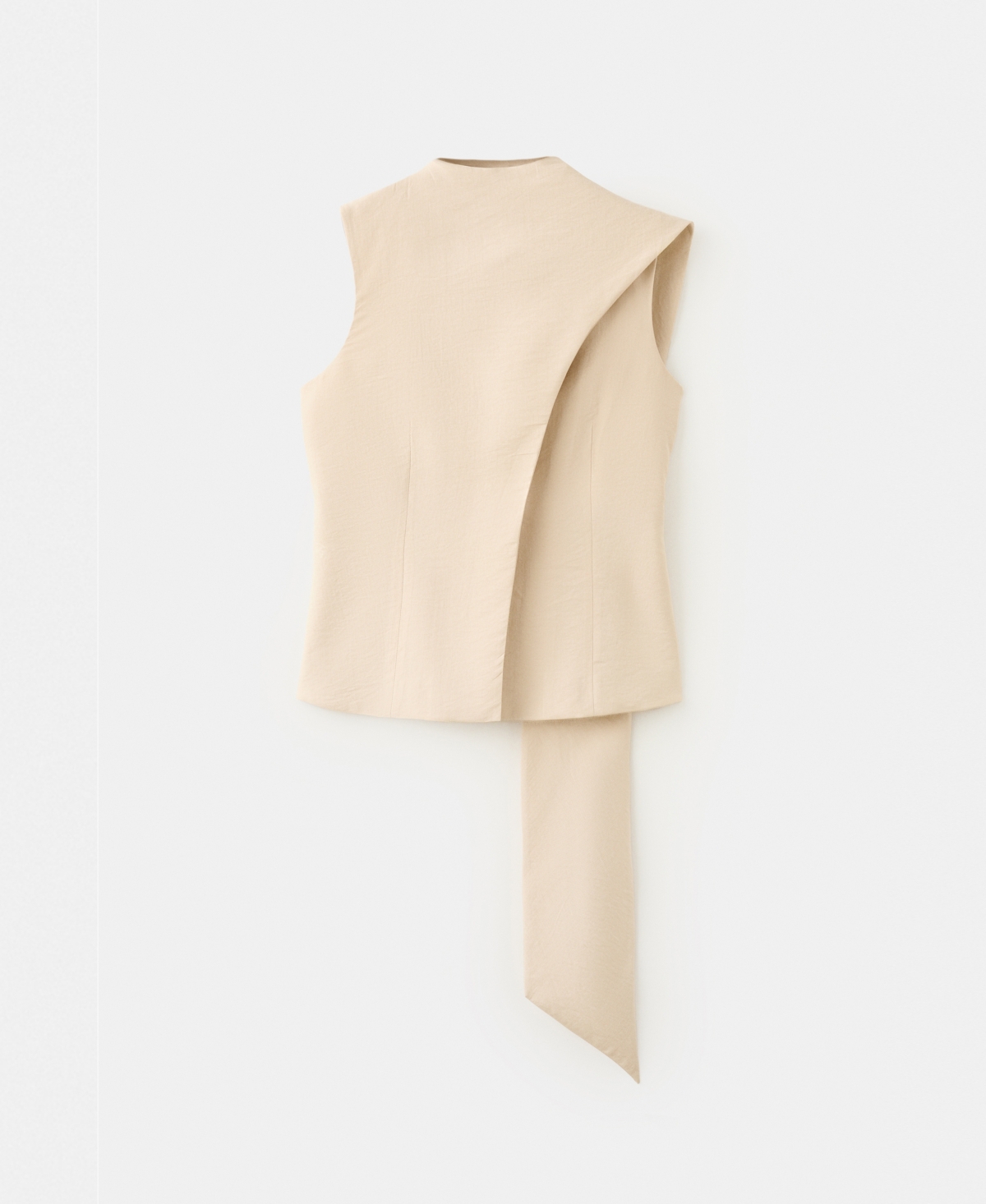 Click here for Mango Womens Lyocell Neck Scarf Top - Light  Paste... prices