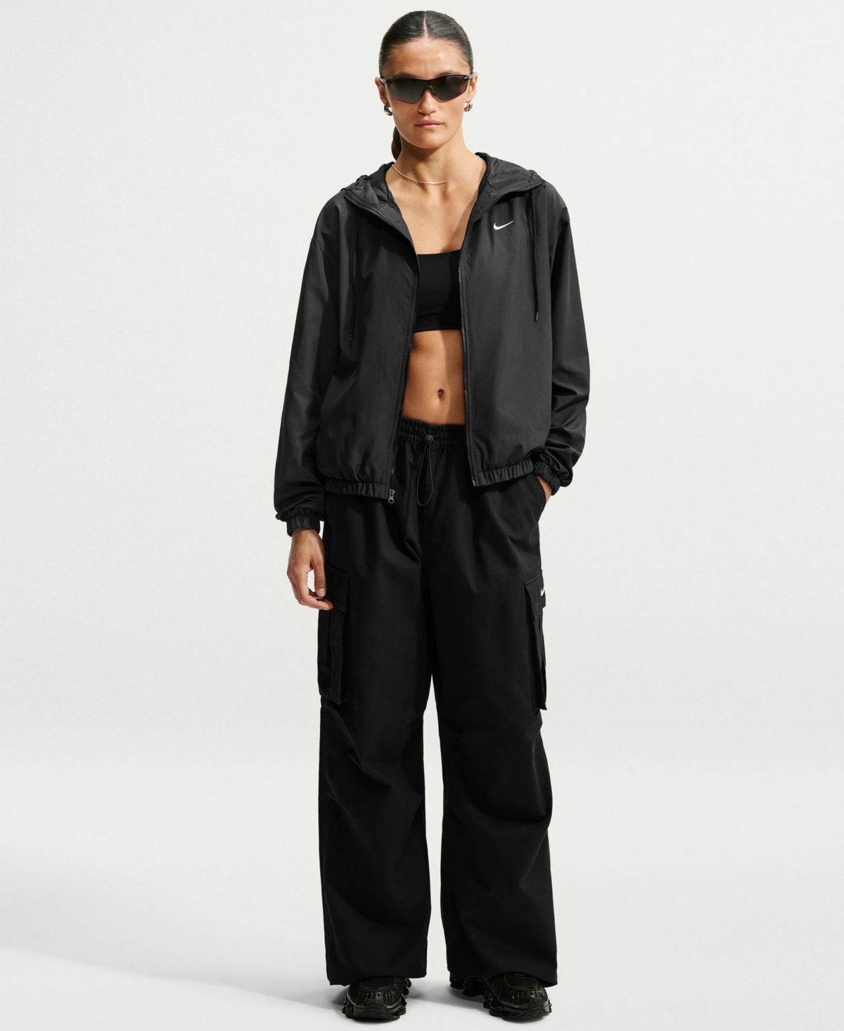 Click here for Nike Womens Uv Hooded Jacket - Black/Sail prices