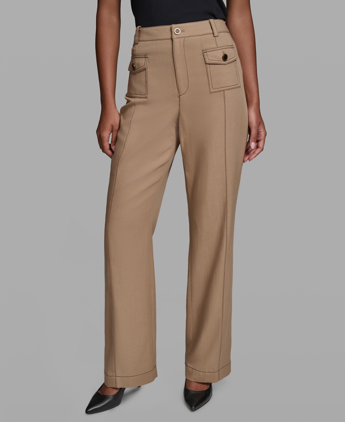 Click here for Karl Lagerfeld Paris Womens Front Pockets Mid-Rise... prices