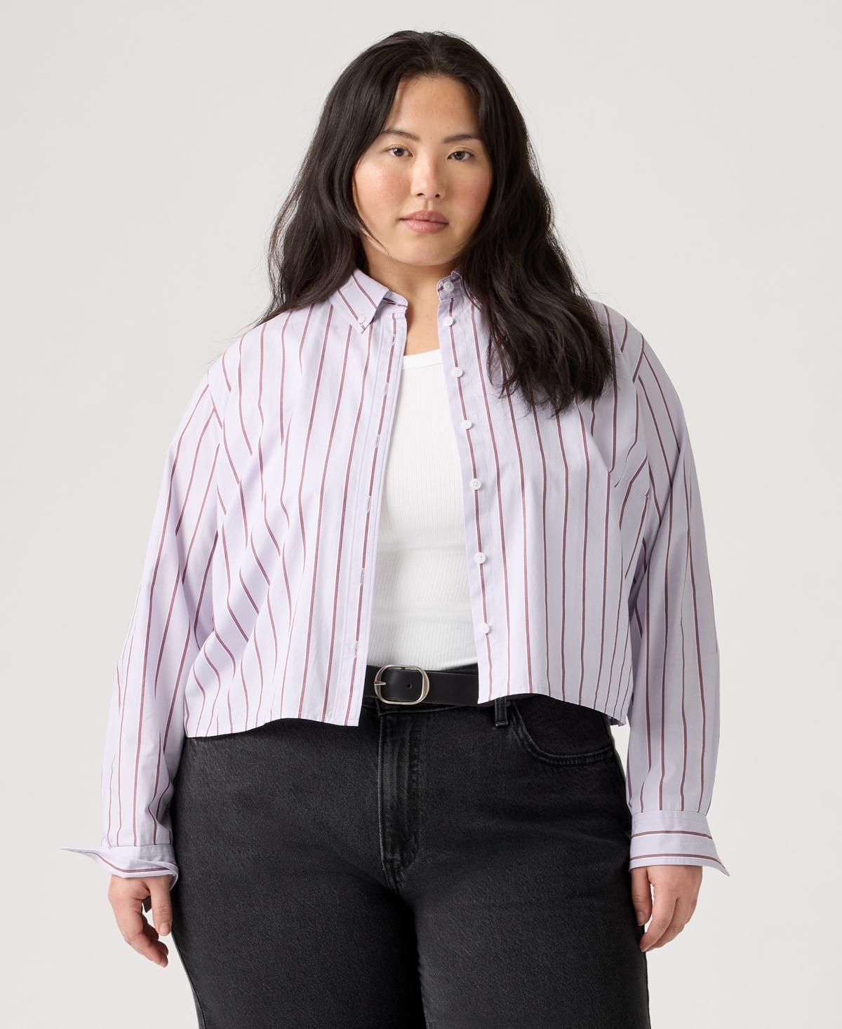 Click here for Levis Plus Size Sully Relaxed Fit Cotton Shirt - A... prices