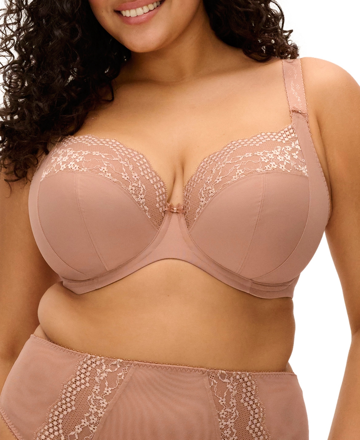 Click here for Elomi Lucie Underwire Plunge Bra - Mocha prices