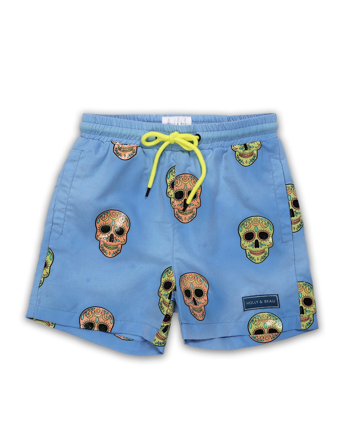 Click here for Holly and Beau Boys Color Changing Swim Trunks - P... prices