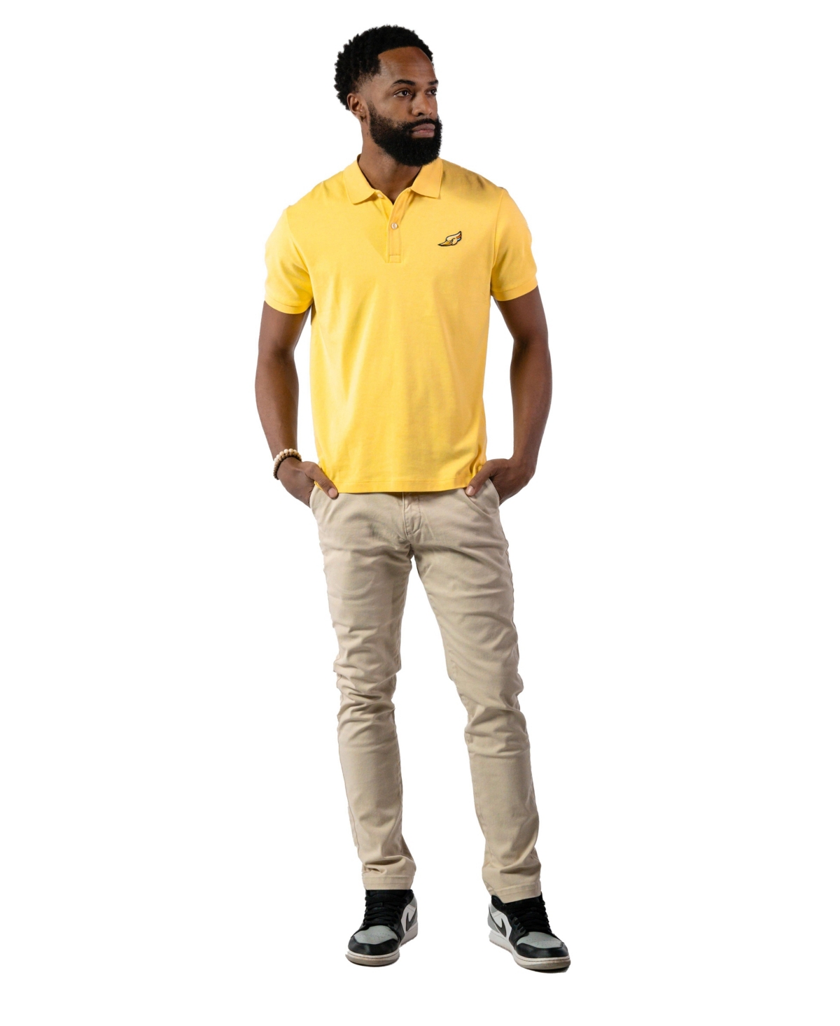 Click here for Woodpecker Mens Pima Cotton Polo Shirt - Canary ye... prices