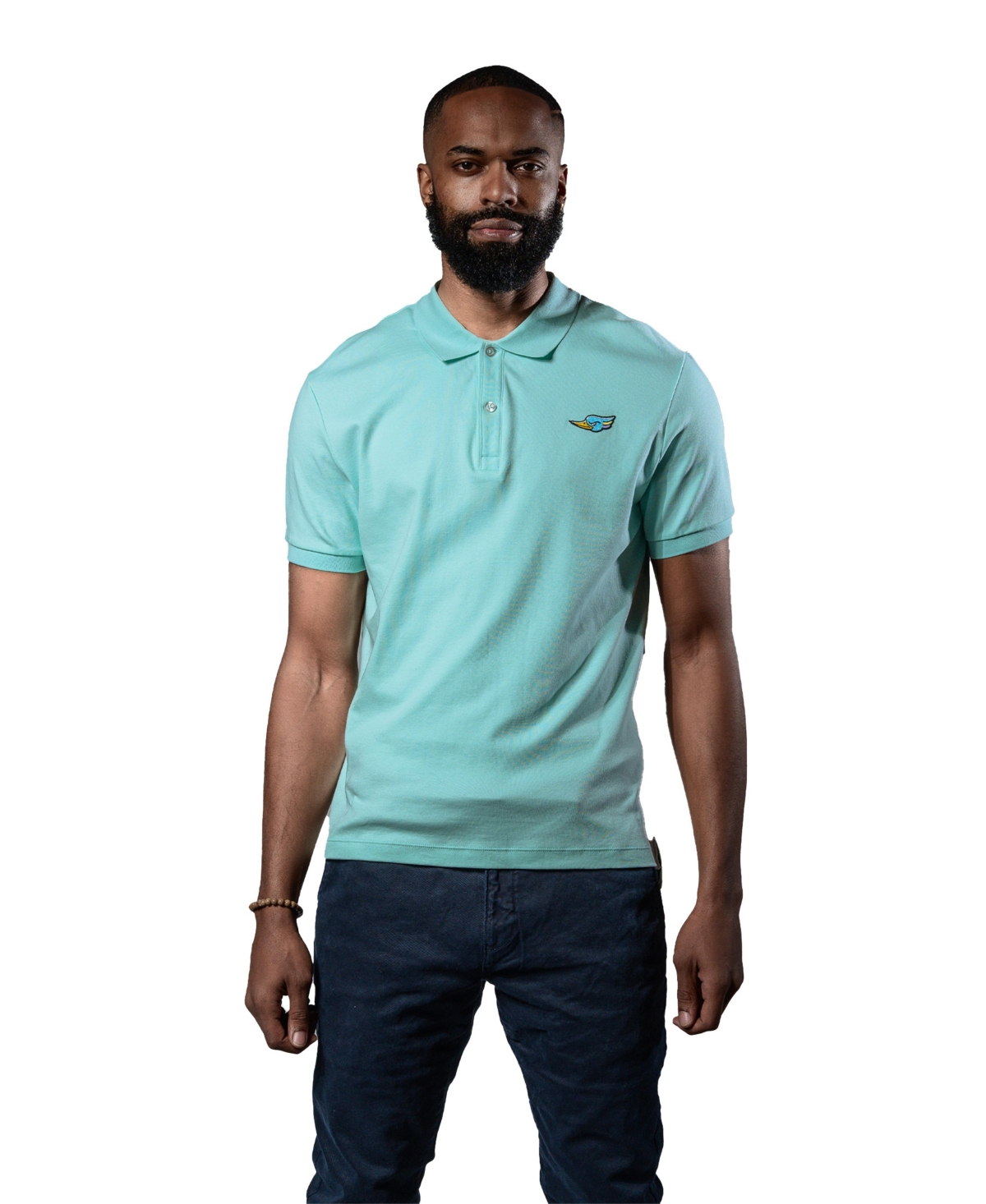Click here for Woodpecker Mens Pima Cotton Polo Shirt - Seafoam prices