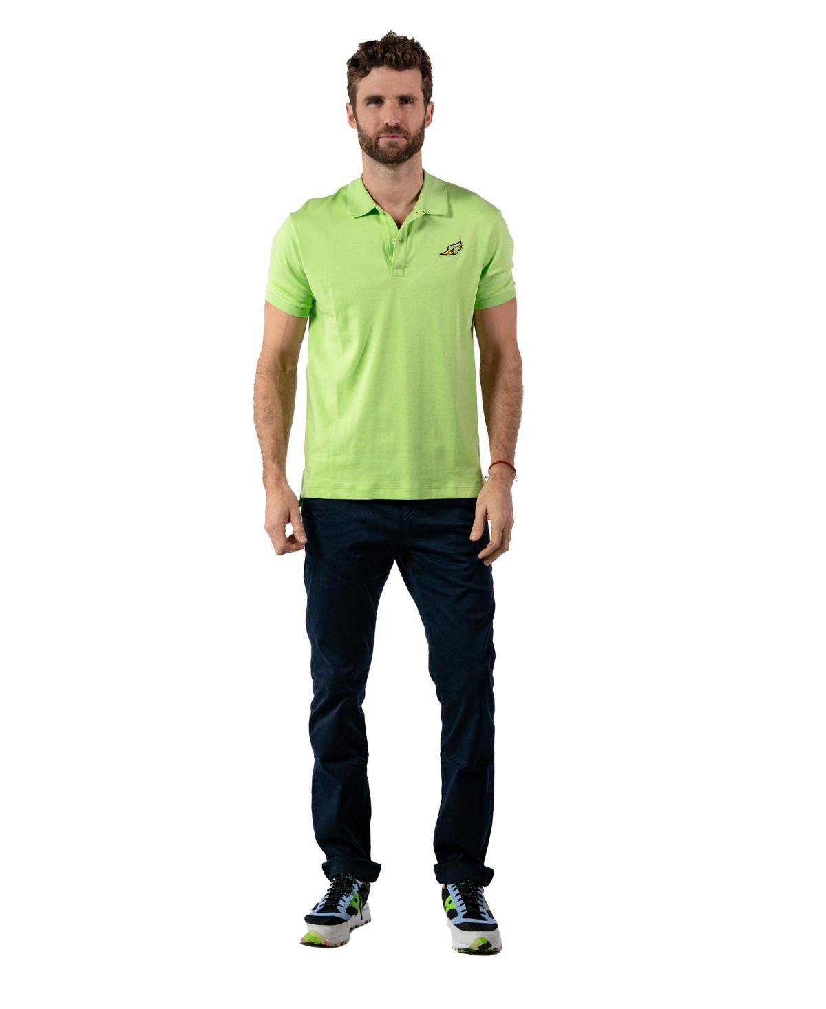 Click here for Woodpecker Mens Pima Cotton Polo Shirt - Green prices