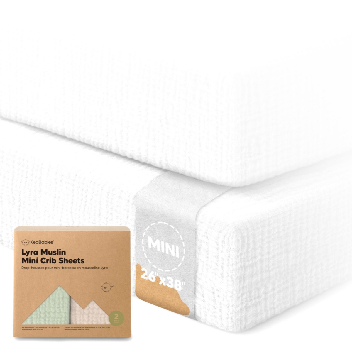 Click here for KeaBabies Lyra Muslin Mini Crib Sheets for Boys  G... prices