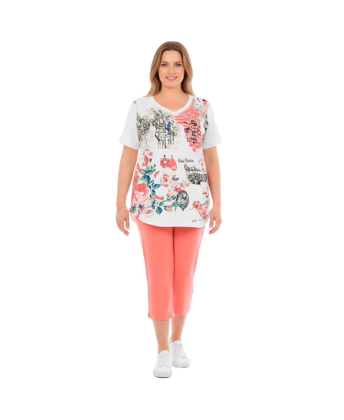 Click here for Woman Within Womens Within Two-Piece V-Neck Tunic... prices