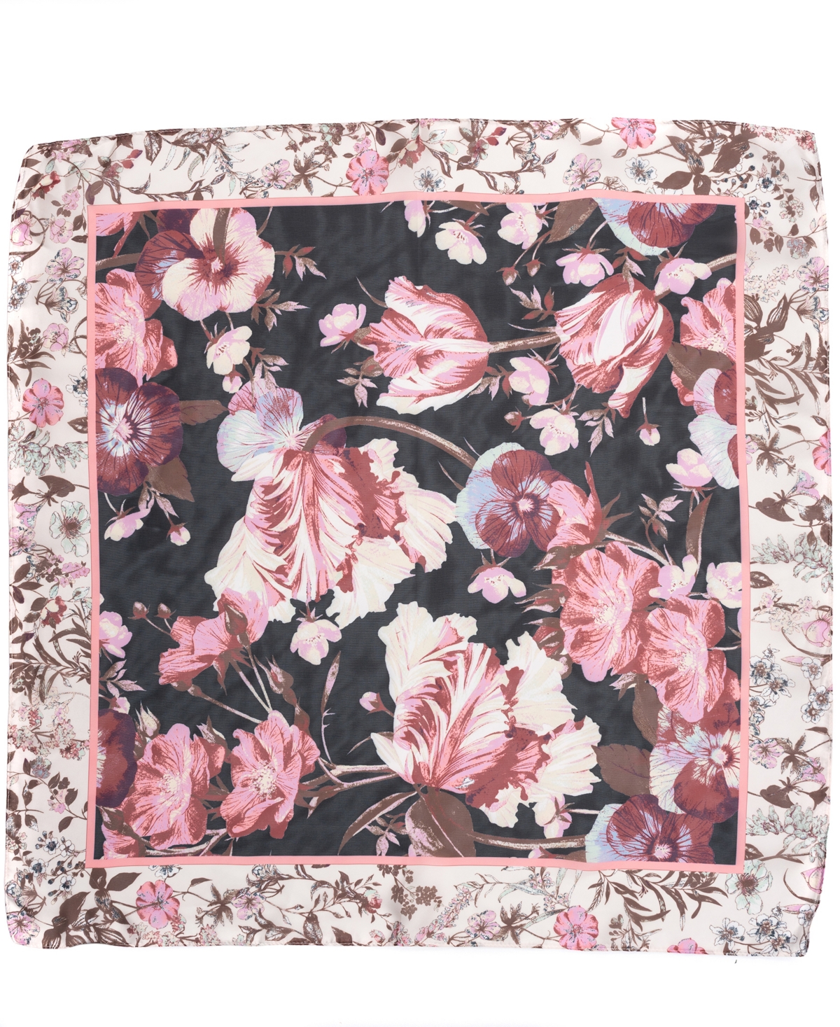 Click here for Vince Camuto Statement Floral Bandana Scarf - Ivor... prices