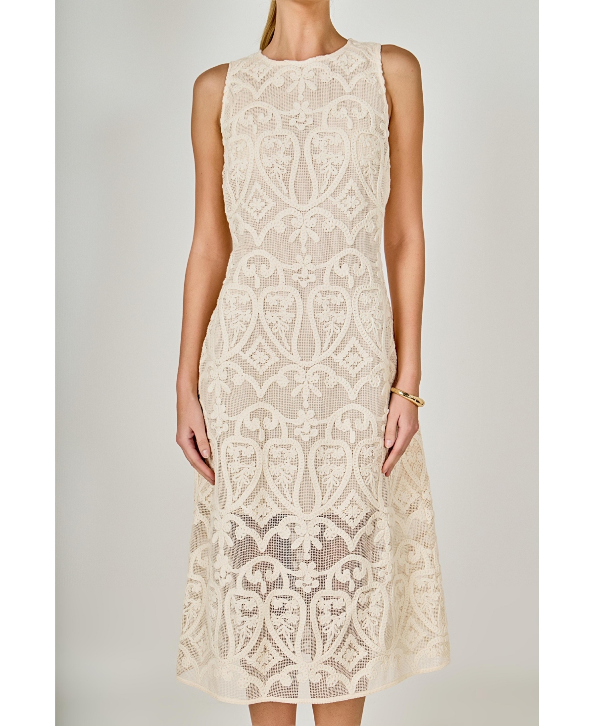 Click here for endless rose Womens Lextured Sleeveless Maxi Dress... prices