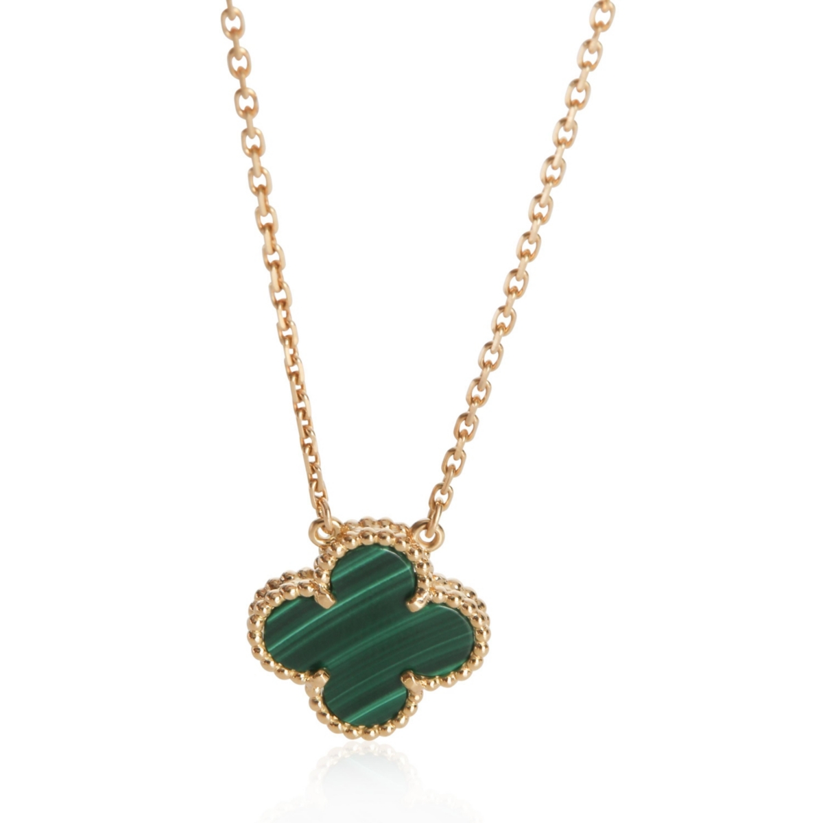 Click here for Pre-Owned Van Cleef & Arpels Yellow Gold Malachite... prices