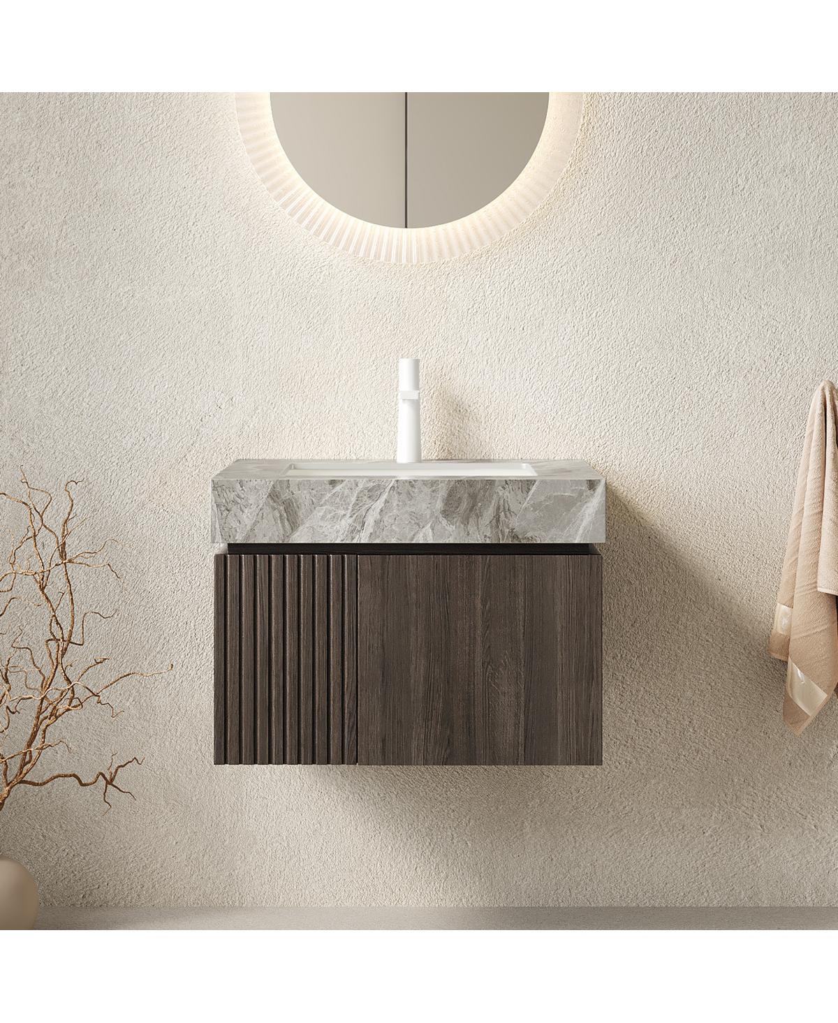 Click here for Sillysis 24 Inches Floating Bathroom Vanity with I... prices