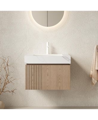 Click here for Sillysis Wall Mounted Bathroom Vanity Sintered Sto... prices