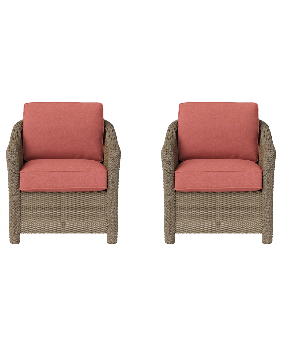 Click here for Agio Sonetta Outdoor Club Chairs  Set of 2 - Peony... prices