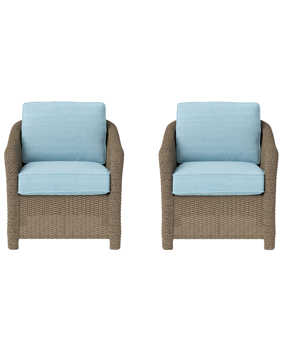 Click here for Agio Sonetta Outdoor Club Chairs  Set of 2 - Spa L... prices