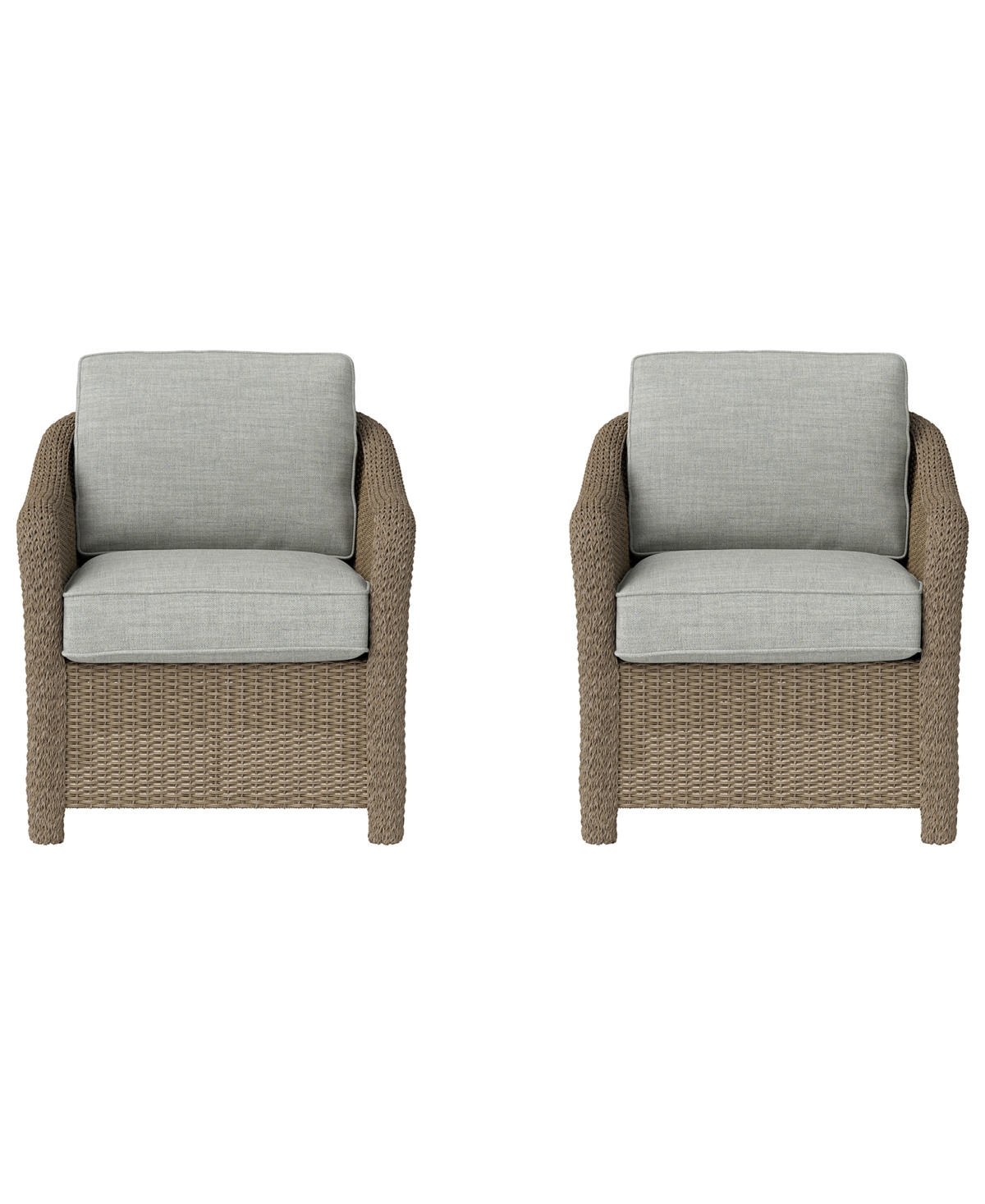 Click here for Agio Sonetta Outdoor Club Chairs  Set of 2 - Oyste... prices