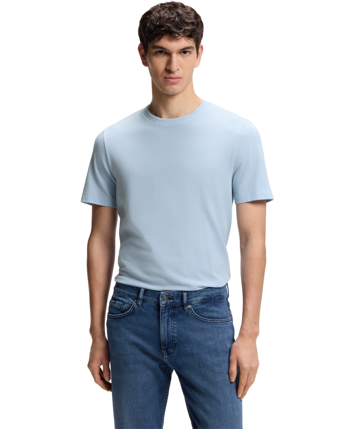 Click here for Boss by Hugo Boss Mens Bubble-Jacquard Structure T... prices