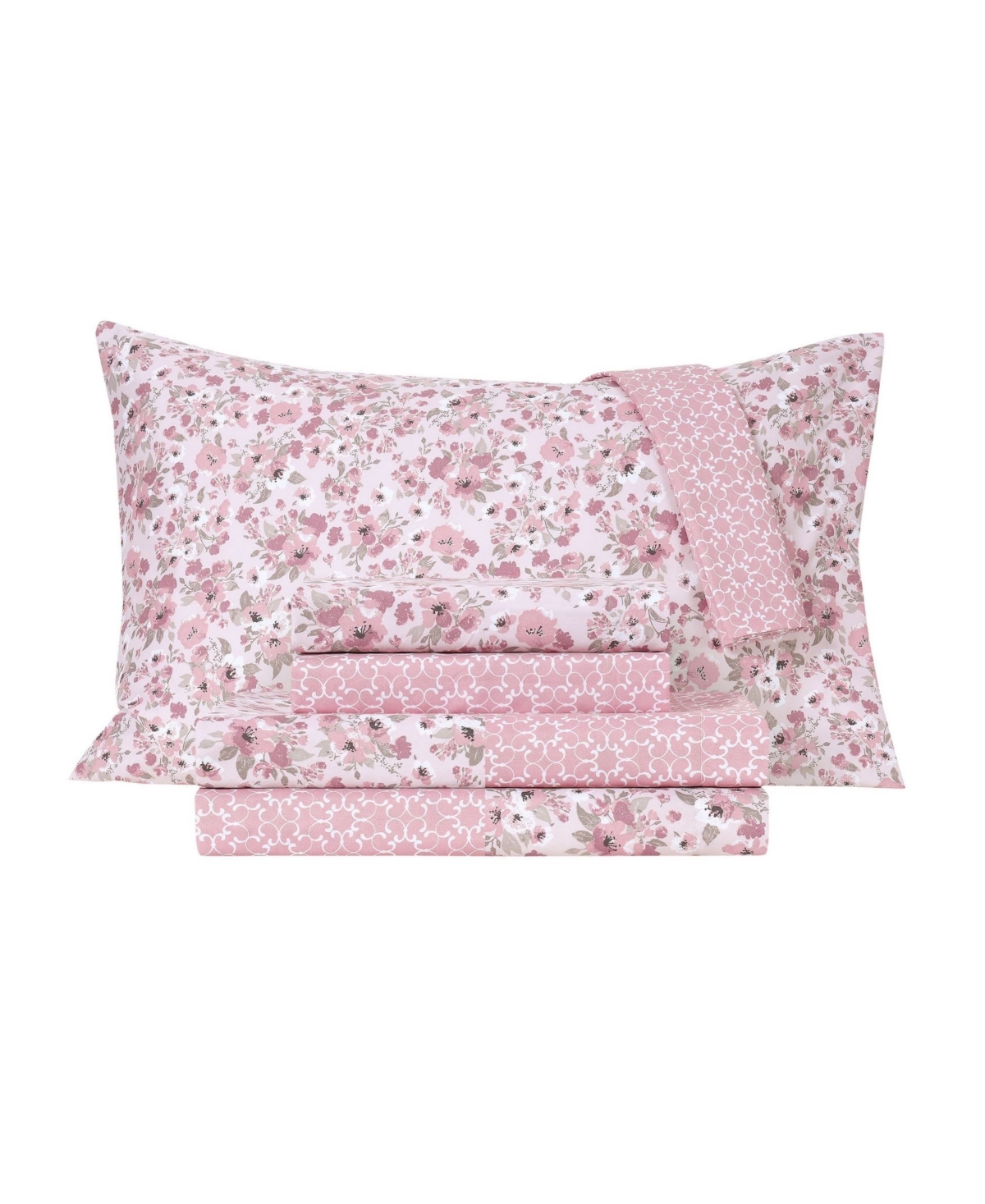Click here for Turnstyle Candace Reversible 6-Pc. Sheet Set  Quee... prices